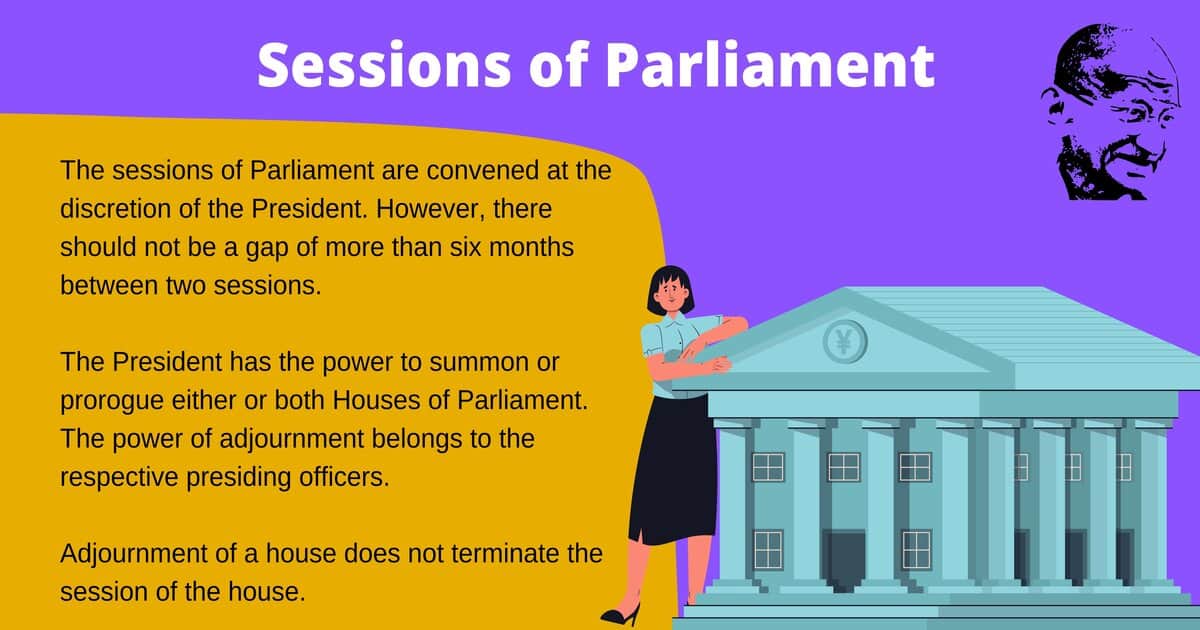 Sessions of Parliament - Yogiraj General Studies Notes